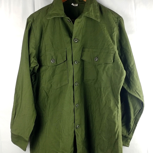 Vintage | Shirts | Military Vintage Field Fatigue Uniform Shirt | Poshmark